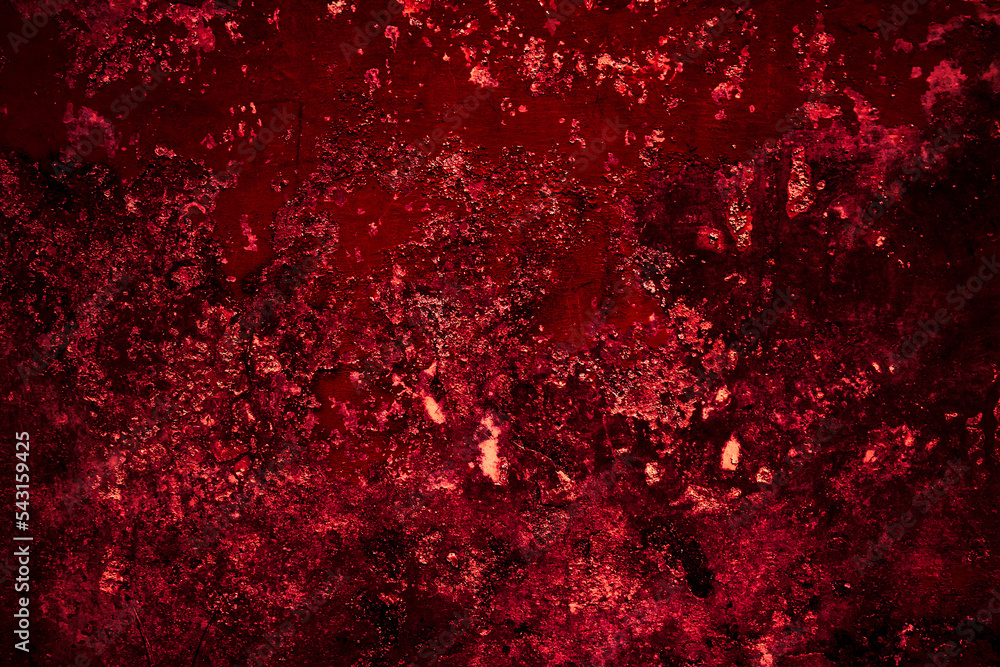 Creepy red blood background with cracks. suitable for design horror or ...