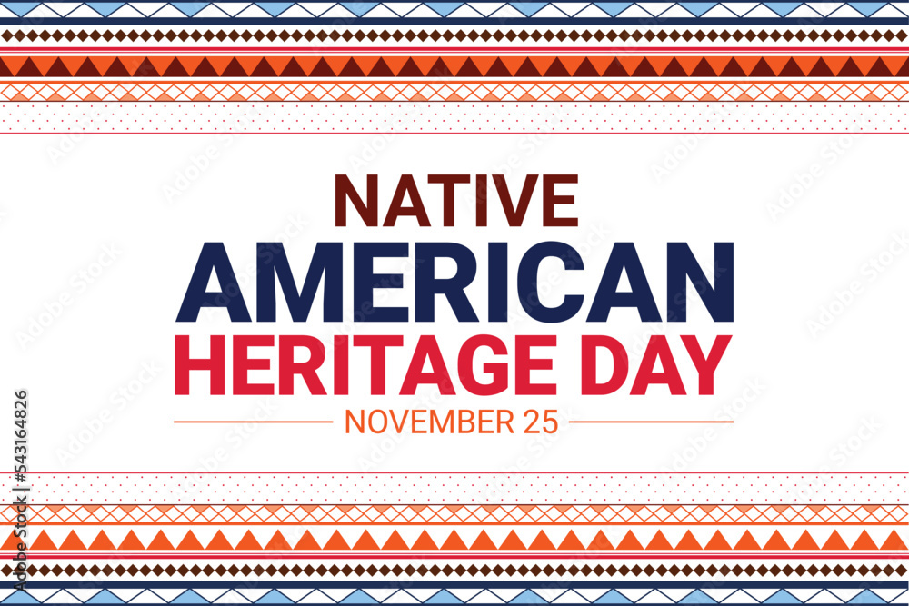 Poster Native American Heritage Day Wallpaper with Traditional colors ...