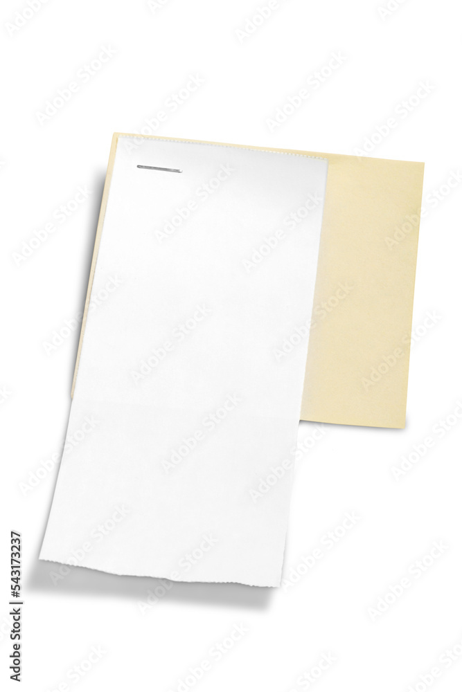 Blank Paper , Receipt Stock Photo | Adobe Stock