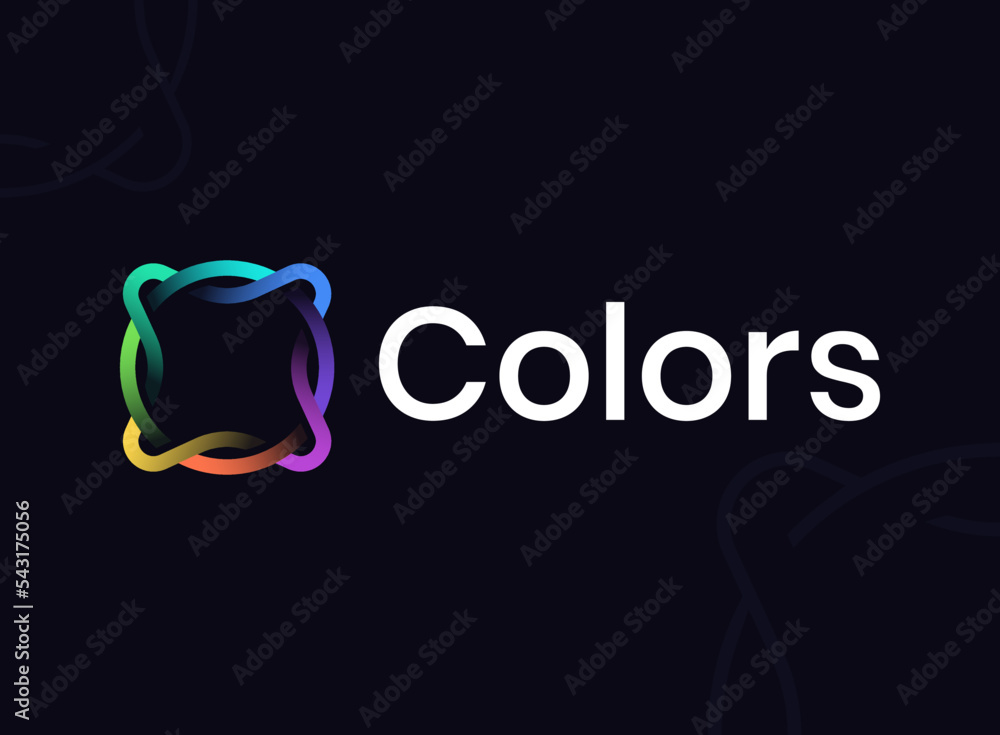 Gradient infinity plexus lines logo design. Infinity symbol lines ...