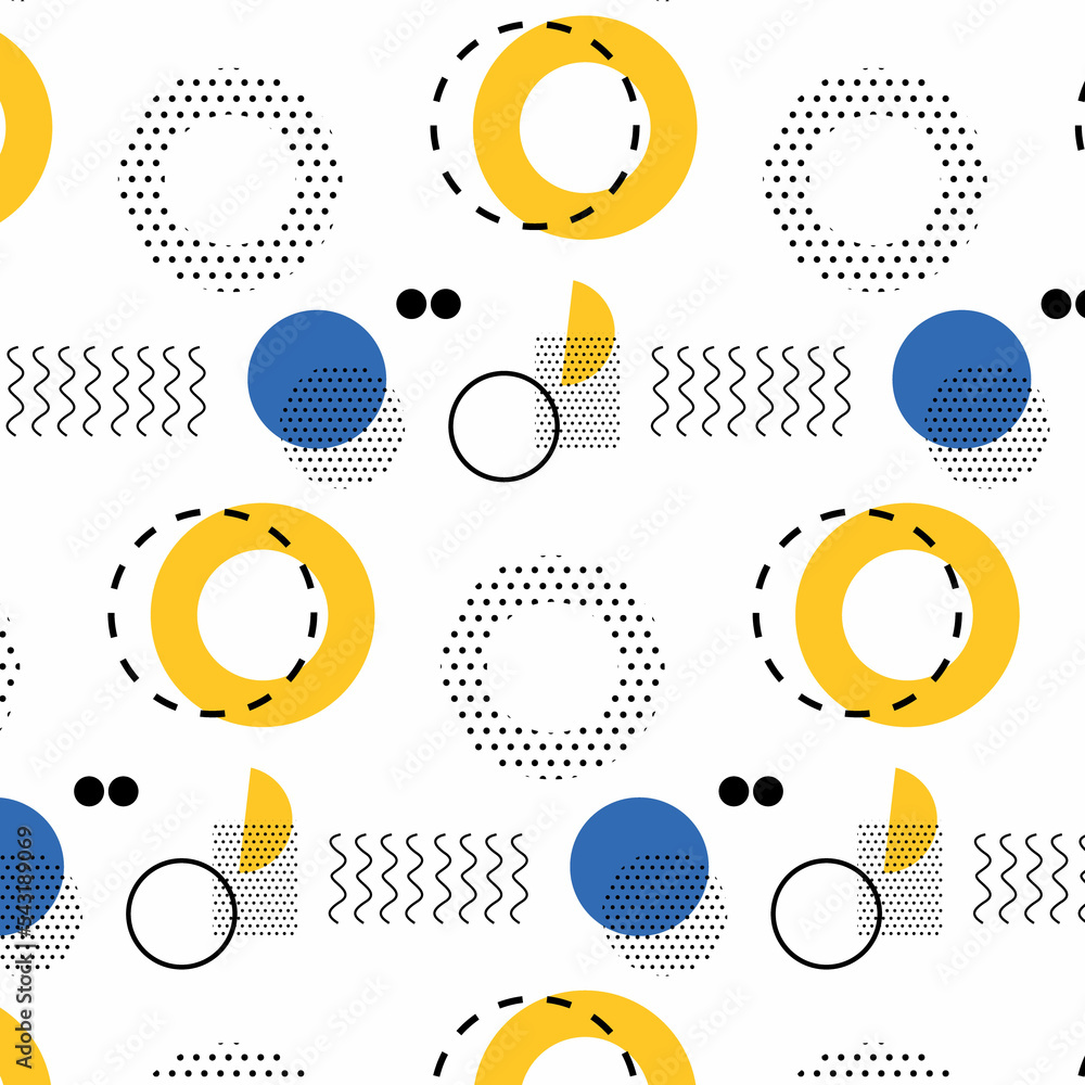 Memphis design elements. Flat funky graphic, 90s design trends and ...