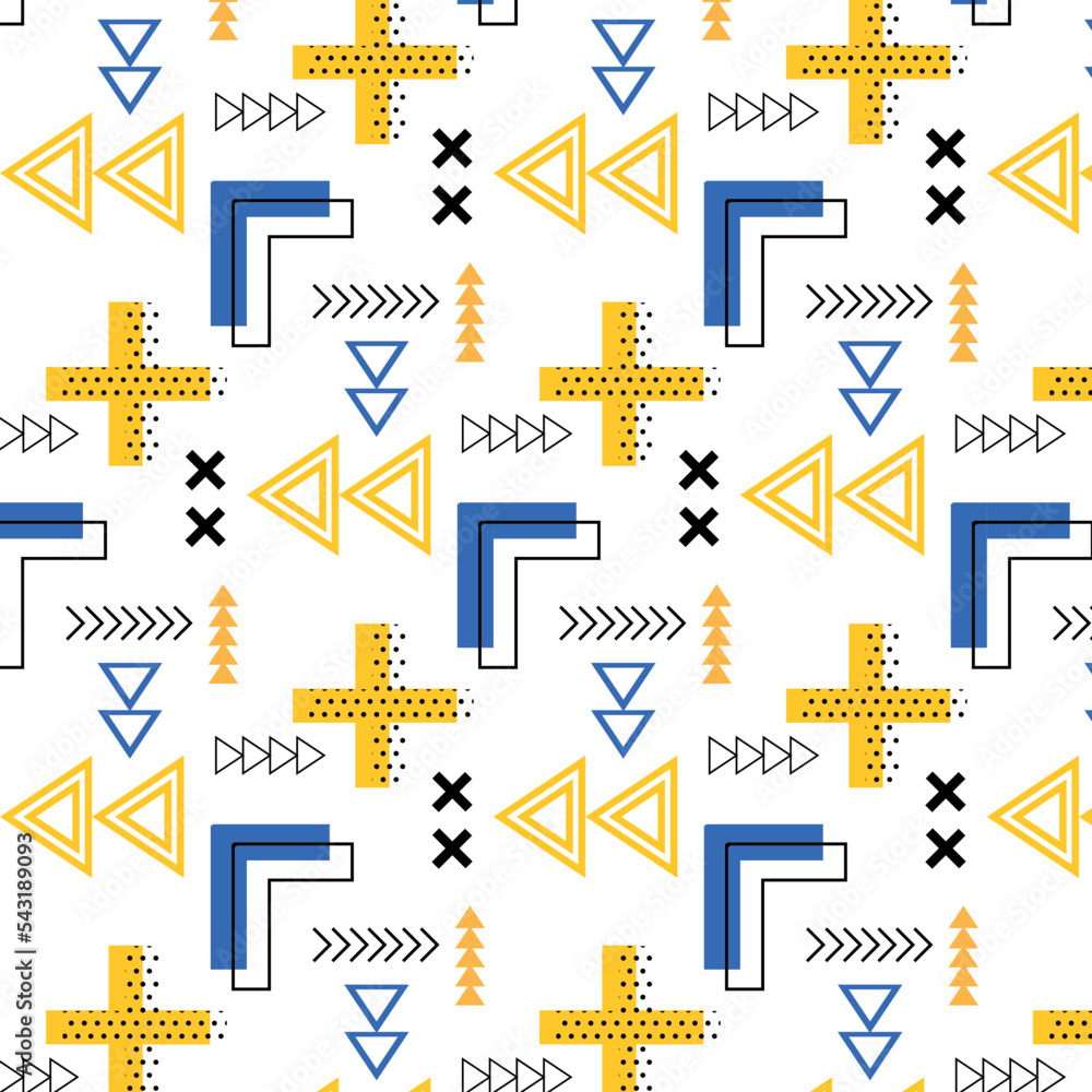 Memphis design elements. Flat funky graphic, 90s design trends and ...