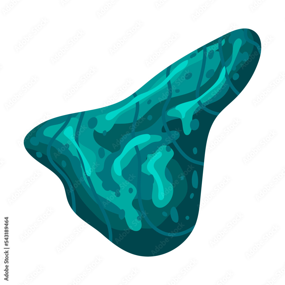 Asteroid and meteorite. Vector illustration of space meteoroid with ...