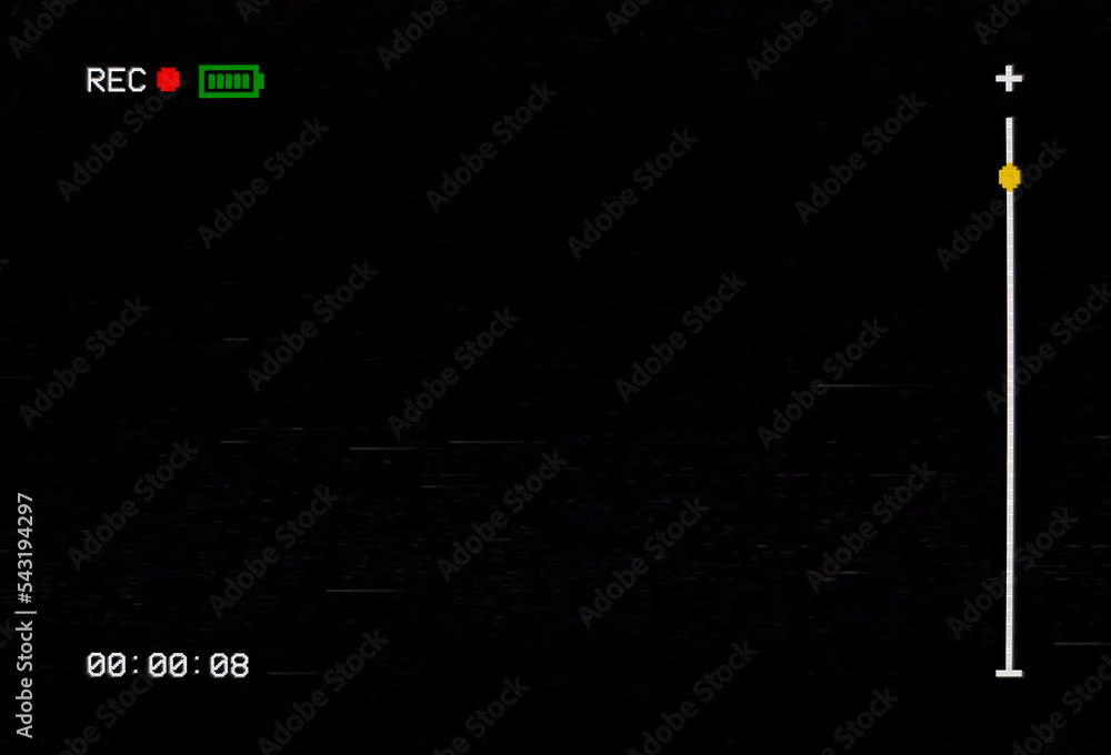 Intentional distortion datamosh: the blank screen of a vintage VHS VCR ...