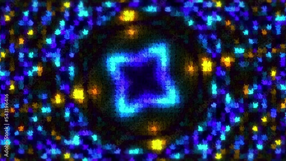 HD 3D animation Abstract colorful background bright yellow and blue ...