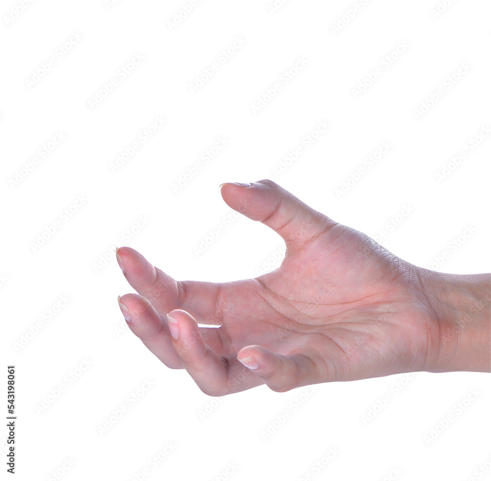 Woman handful of posture isolated on transparent background. (.PNG ...