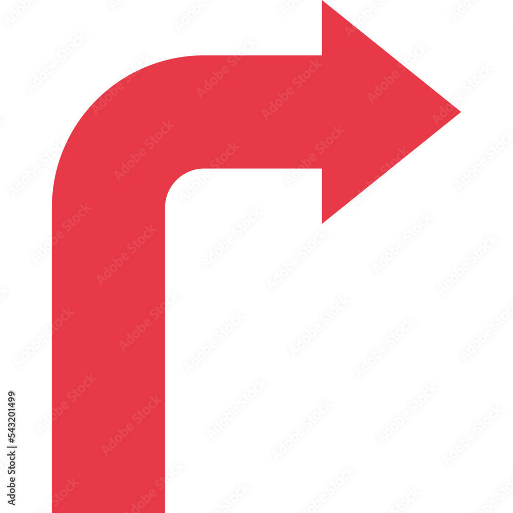traffic sign, turn right arrow, forward and next icon Stock Vector ...