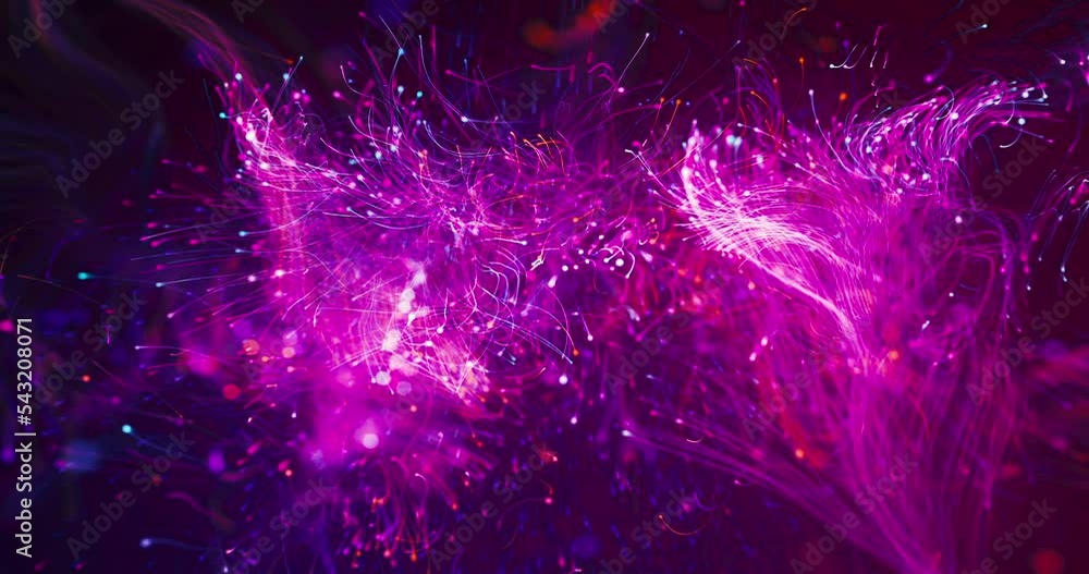 Artificial Intelligence Network Data Flowing Inside Of Optical Fibers ...