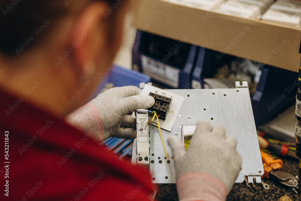Rail car assembly plant. Industrial workshop for the production of high ...