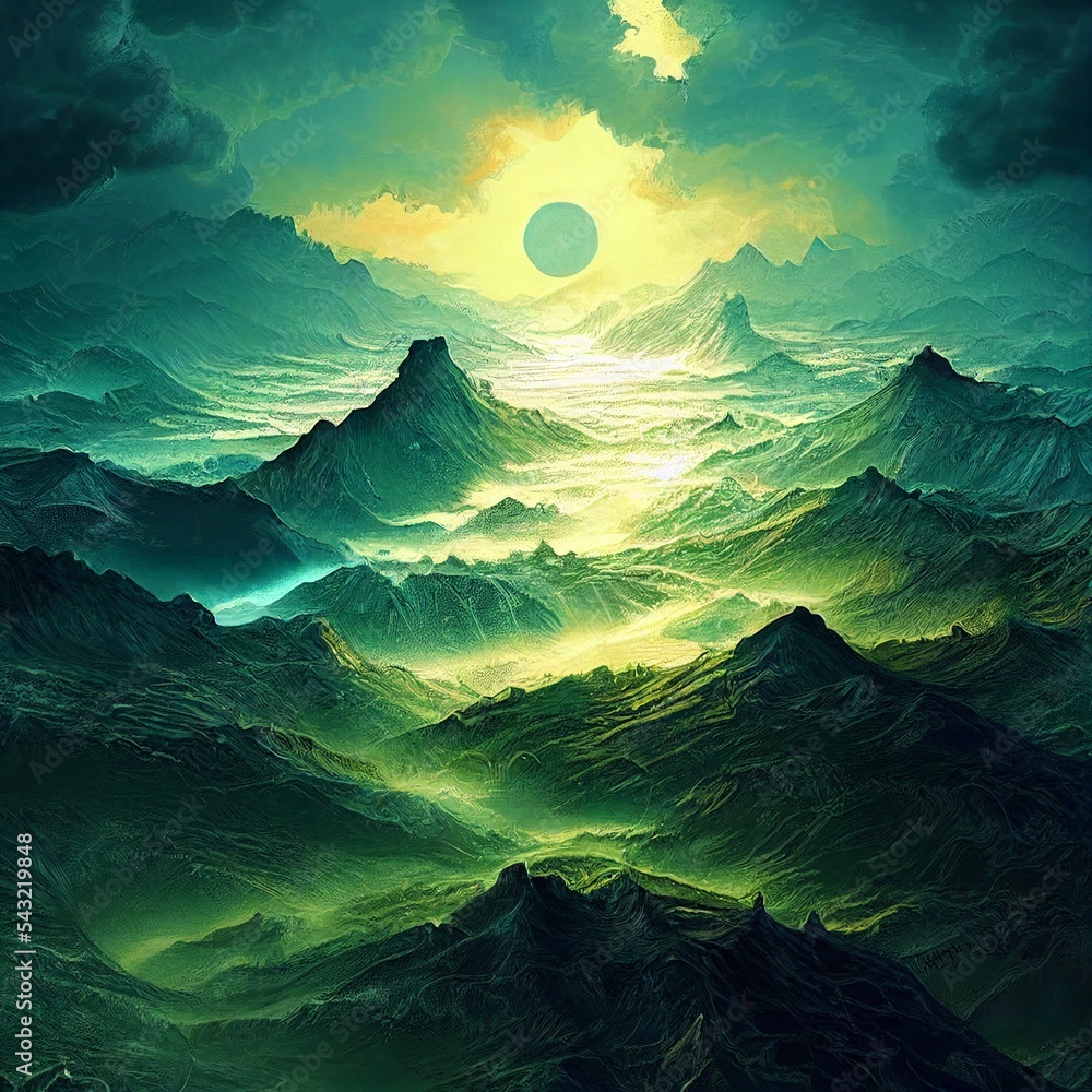 fantasy map elements with colorful illustration Stock Illustration ...