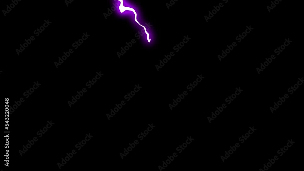 Cartoon Electric Lightning Animation, 4K Hand Drawn Cartoon Electric ...