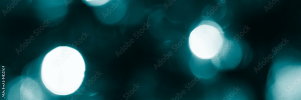 Blurred lights, dark blue background, banner texture. Abstract bokeh ...
