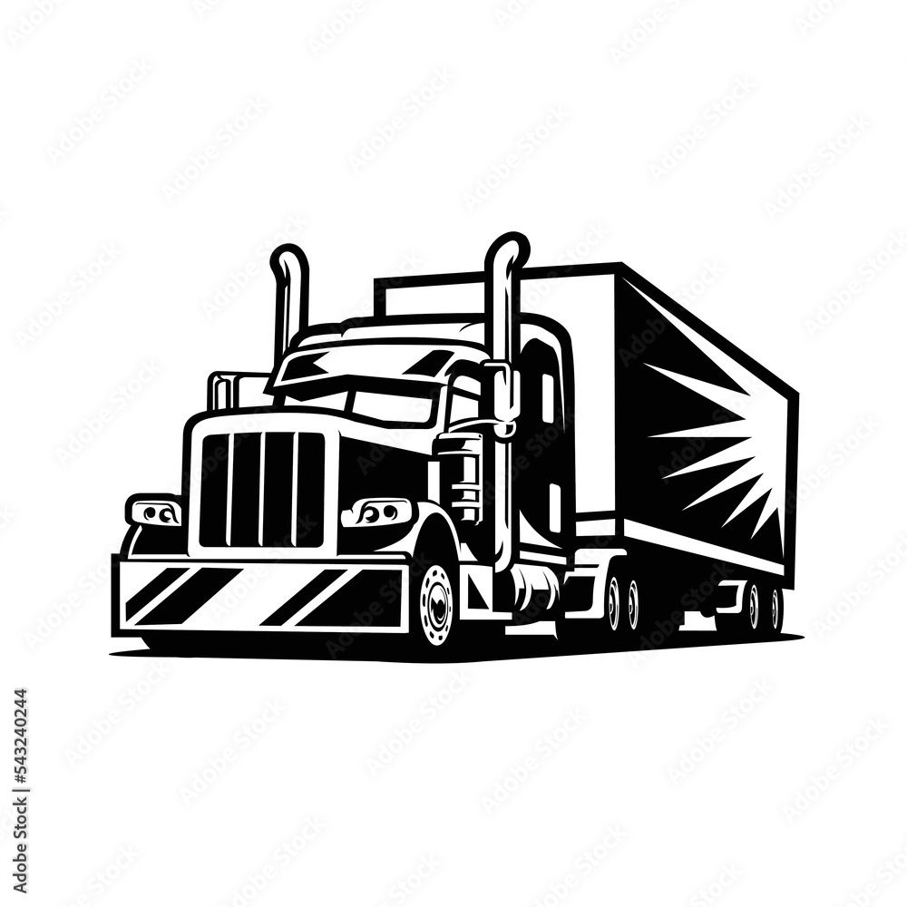 Vecteur Stock Tow Truck Trailer Logo Transportation Inspiration Vector vecteur-stock-tow-truck-trailer-logo-transportation-inspiration-vector