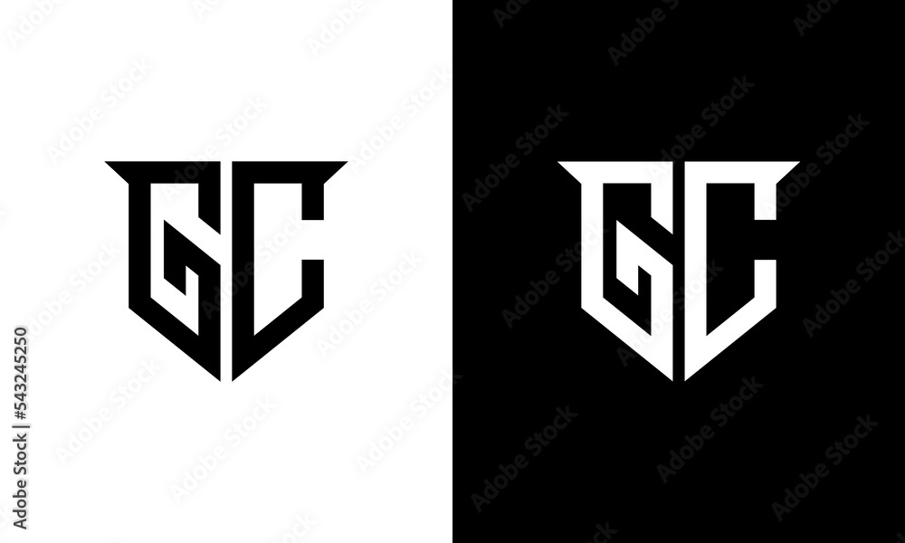 letter gc logo design Stock Vector | Adobe Stock