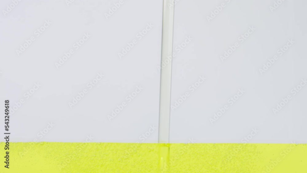Beautiful wave of high viscosity of base oil and air bubble inside the ...