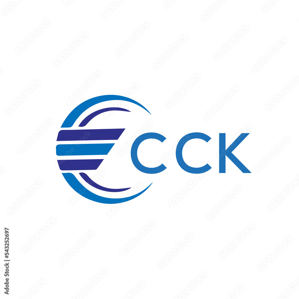 Vecteur Stock CCK letter logo. CCK blue image on white background. CCK ...