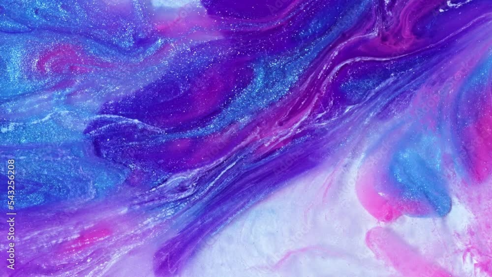 Fluid art painting video, modern acrylic texture with flowing effect ...