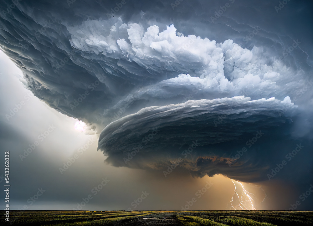 Supercell Thunderstorm Tornado