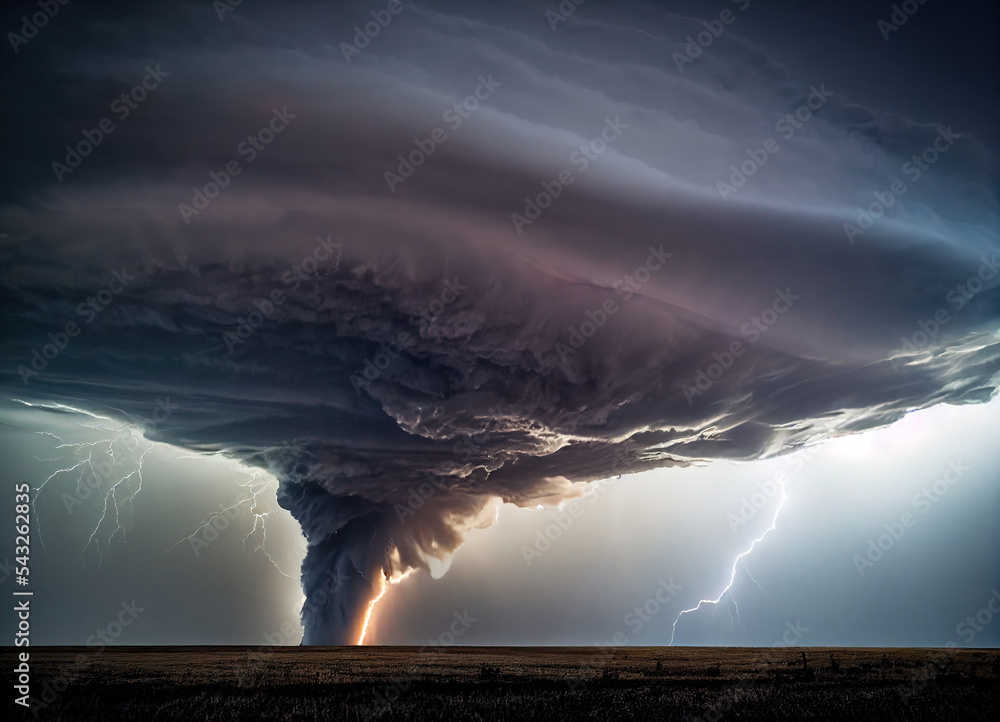 Supercell Thunderstorm Tornado