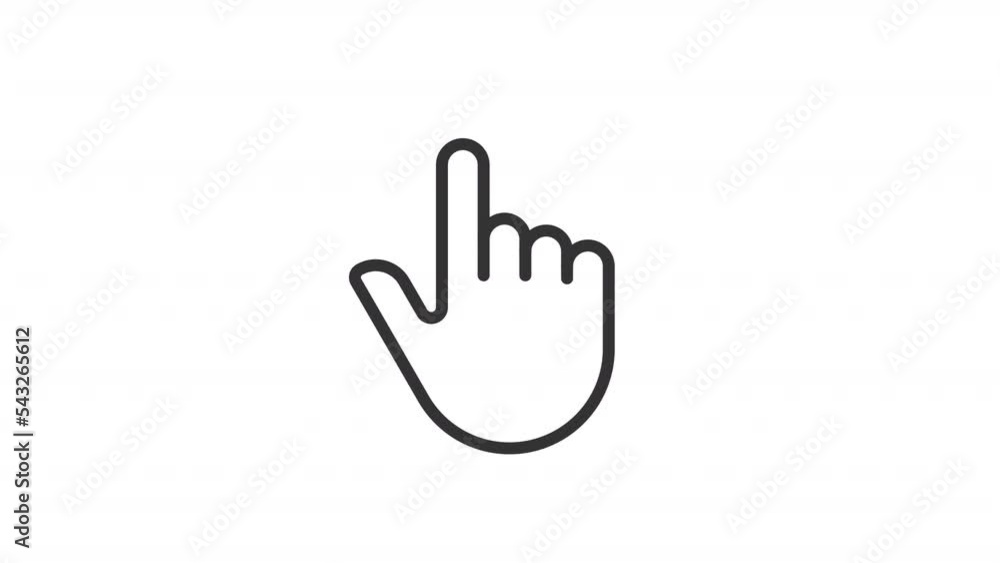 Animated gestures linear icon set. Touchscreen control. Smartphone ...