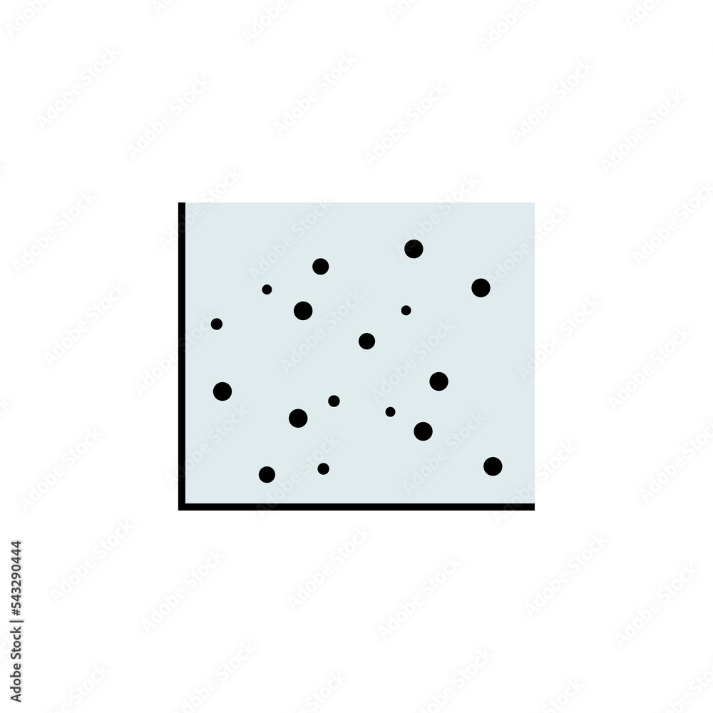 Dotted charts finance chart outline icon. Element of finance ...