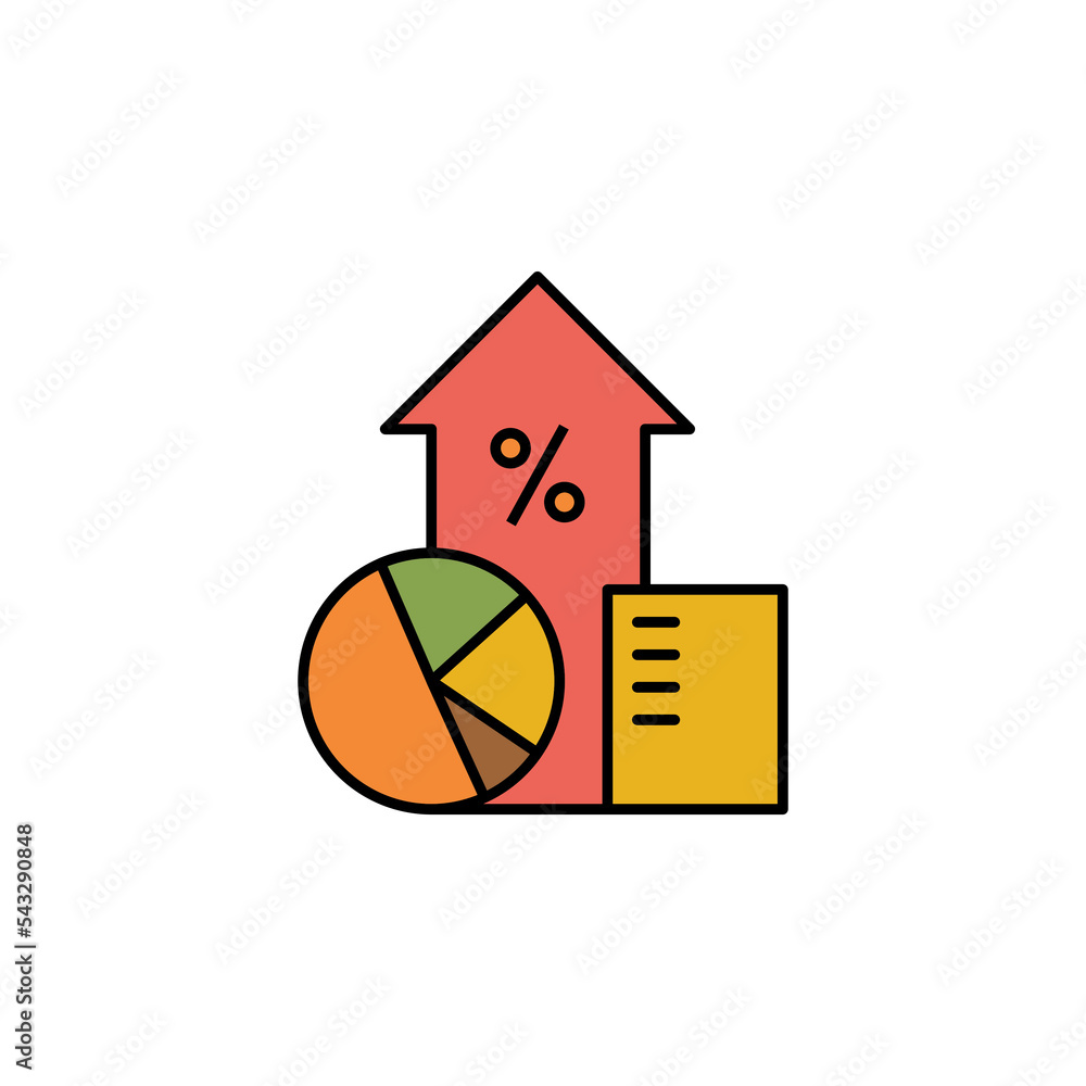 Charts Finance Chart Outline Icon Element Of Finance Illustration Icon