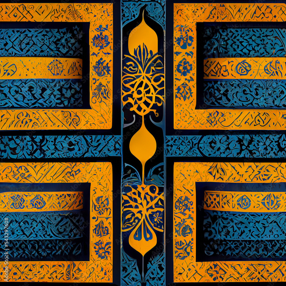 Vintage Islamic Tile Pattern Background Stock Illustration Adobe Stock