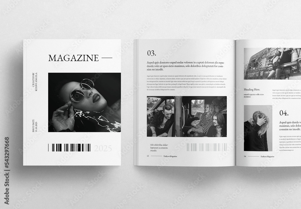 Magazine Template Stock Template Adobe Stock