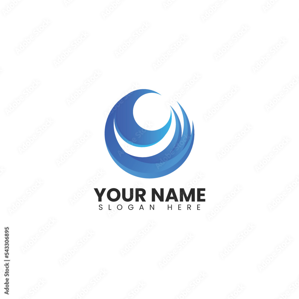 Gradient logo Stock Vector | Adobe Stock