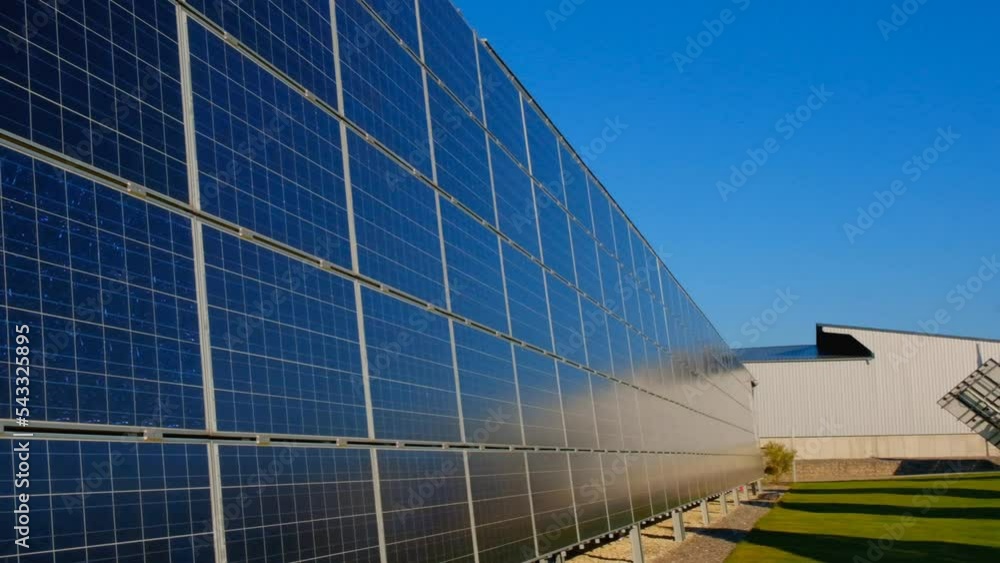 Vidéo Stock Solar panels samples.solar power technology.Green energy ...