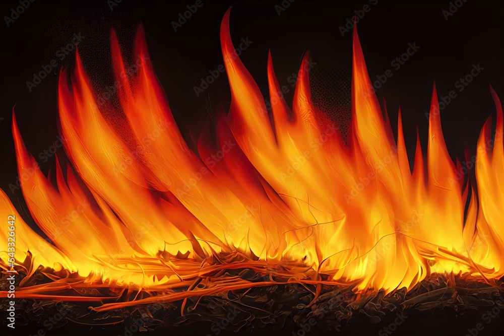 Gas fire PNG. Realistic Burning Propane, Butane Gas Fire Flames with ...