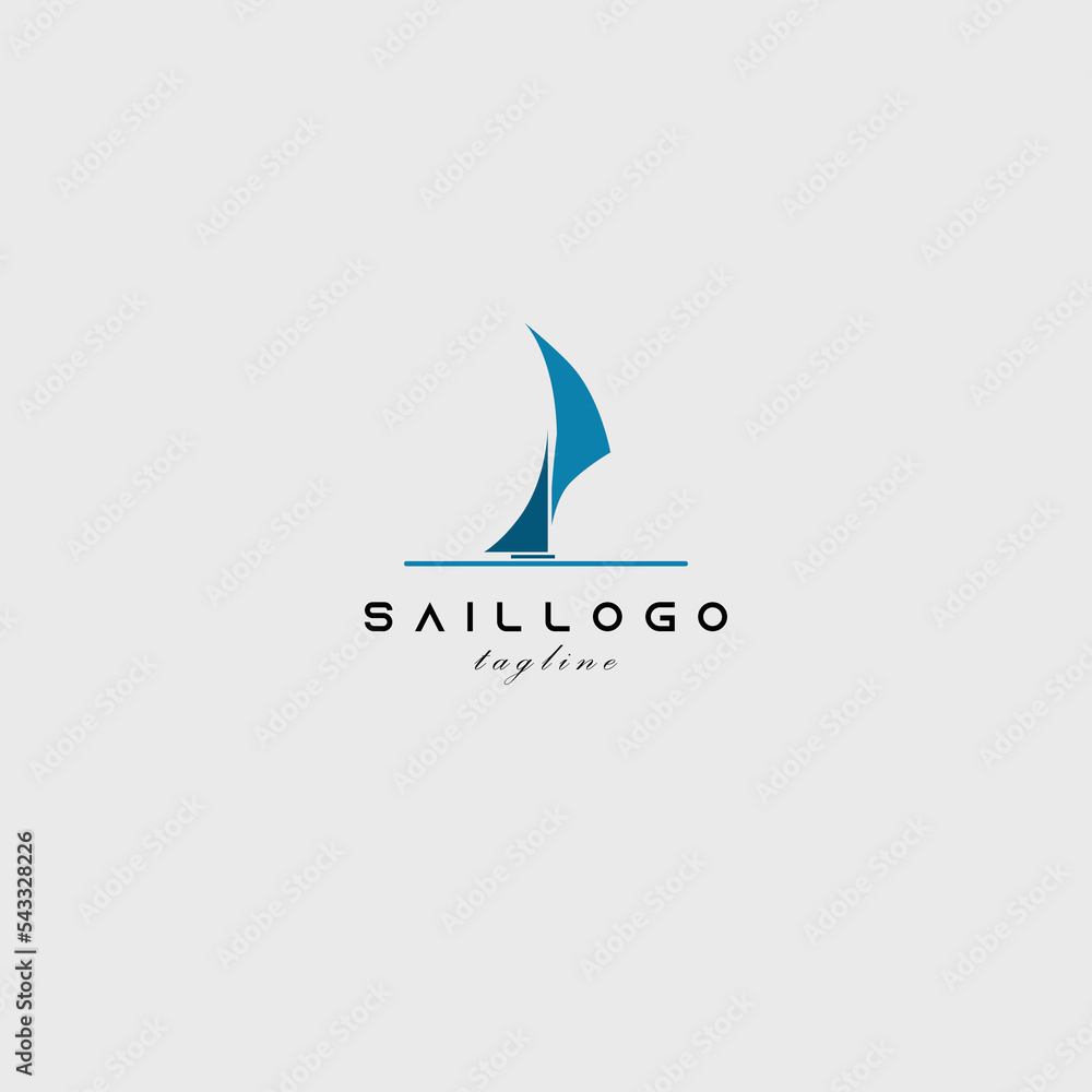 sail logo vector design for use company identity etc Stock Vector ...