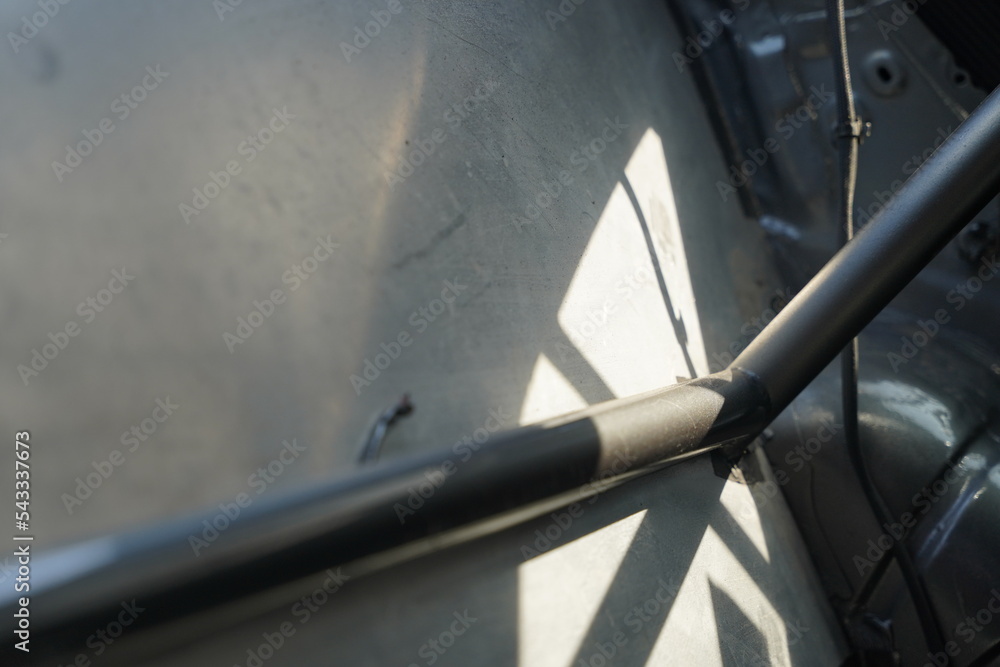 Race car's roll cage design and detail Stock Photo | Adobe Stock