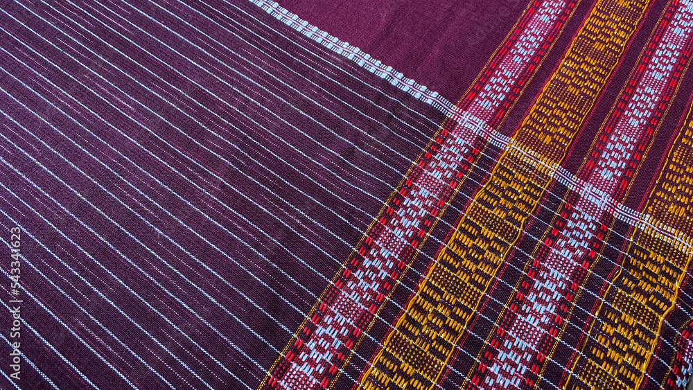 Texture of fabric with traditional Batak Indonesia called "ulos" Stock ...