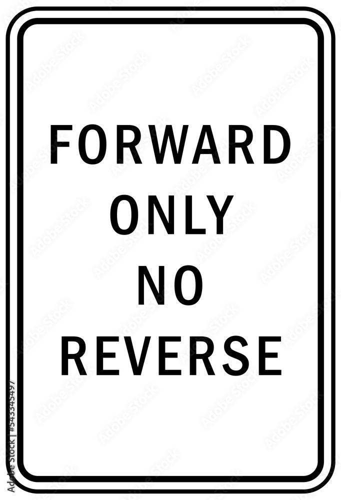 parking lot garage sign and label forward only Stock Illustration ...