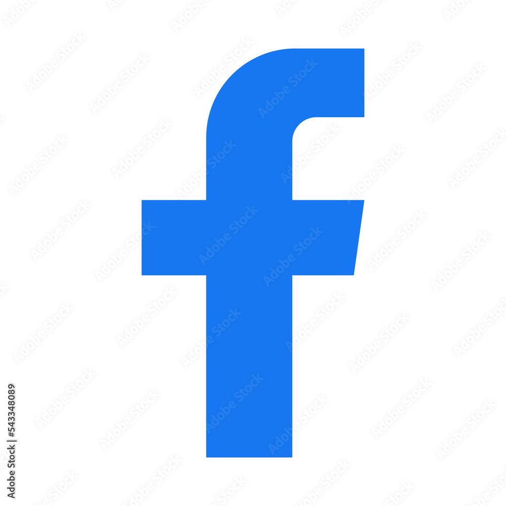 Facebook logo icon transparent png Stock-Illustration | Adobe Stock
