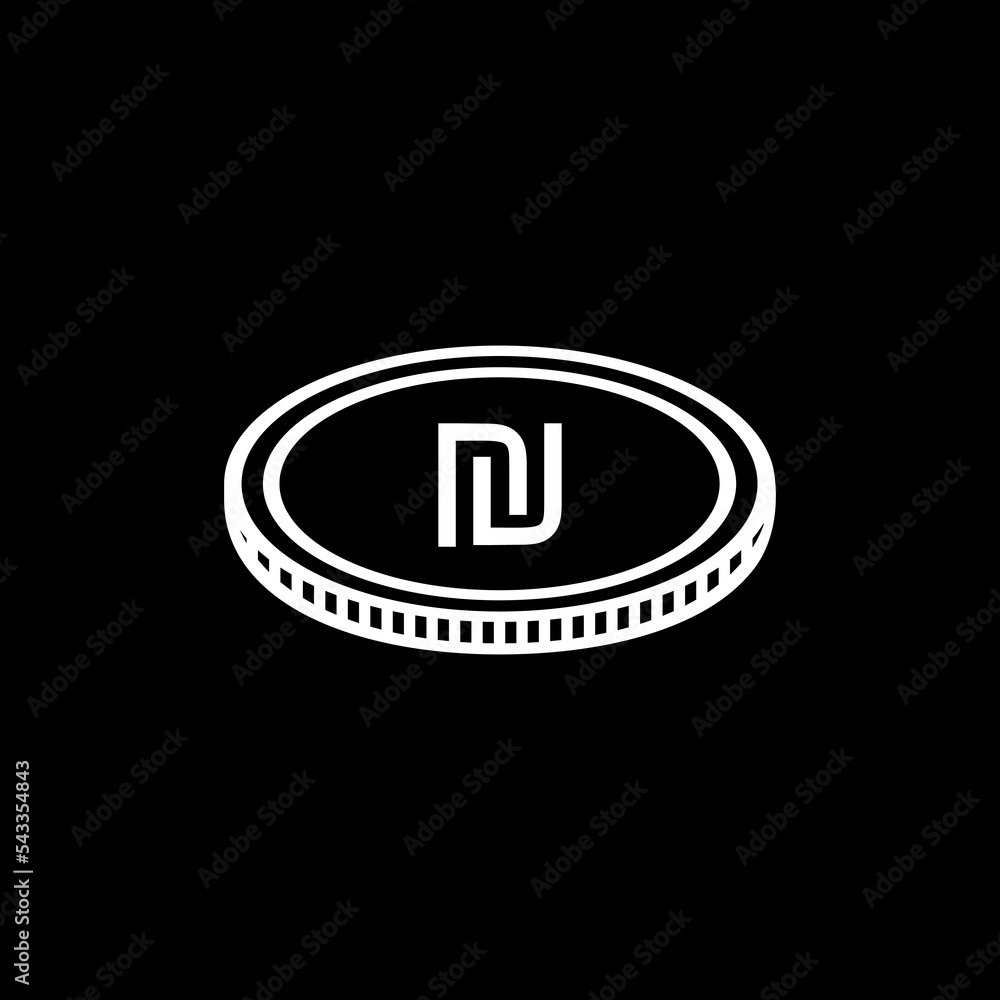 Vetor de Israel Currency Icon Symbol. Israeli Shekel, ILS Sign. Vector ...