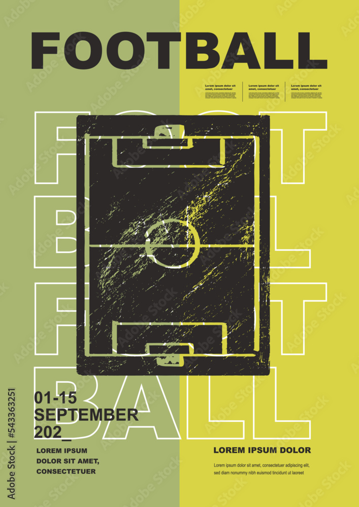 Template Sport Layout Design, soccer football. Football league ...