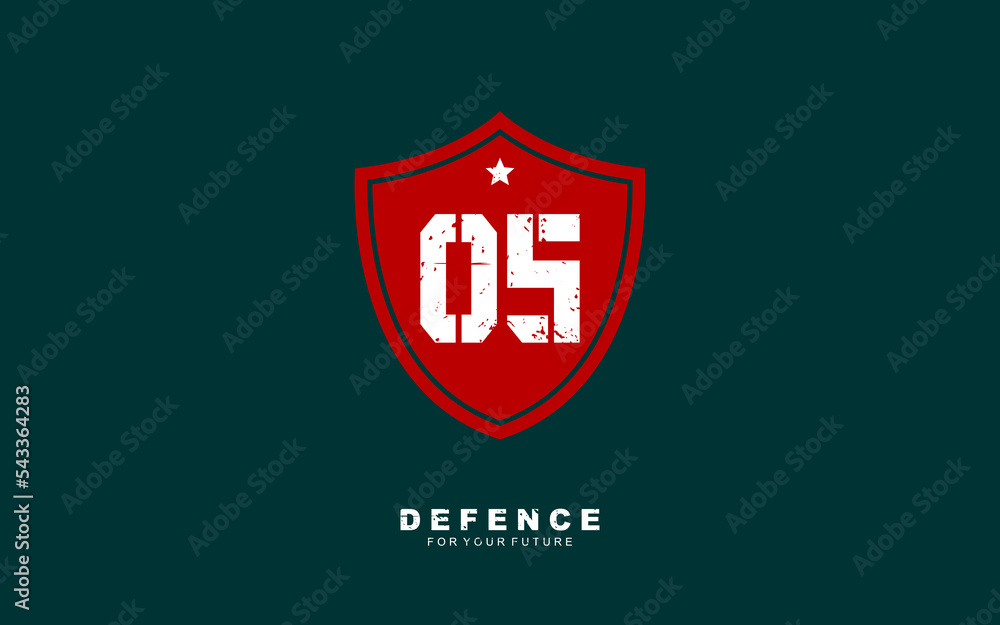 FIVE Number army for team identity. Military template vector ...