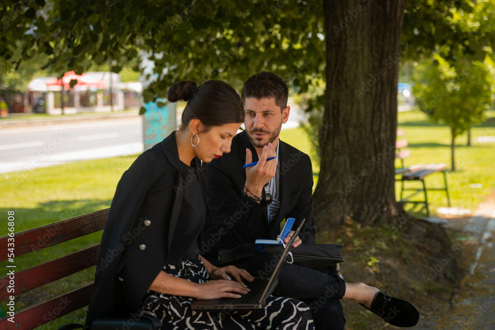 Businessman explaining Stock Photo | Adobe Stock