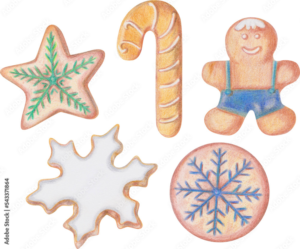 Christmas Cookie Star Clip Art