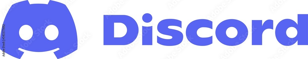 Discord logo. Vector logo for the Discord application on transparent ...
