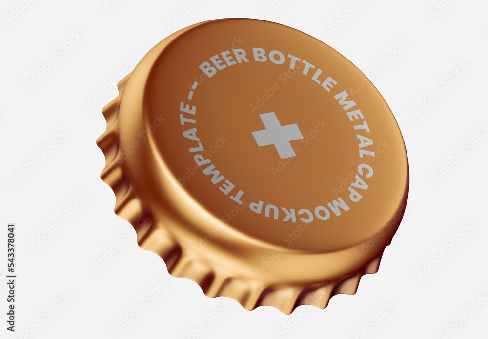 Bottle Cap Mockup Stock Template | Adobe Stock