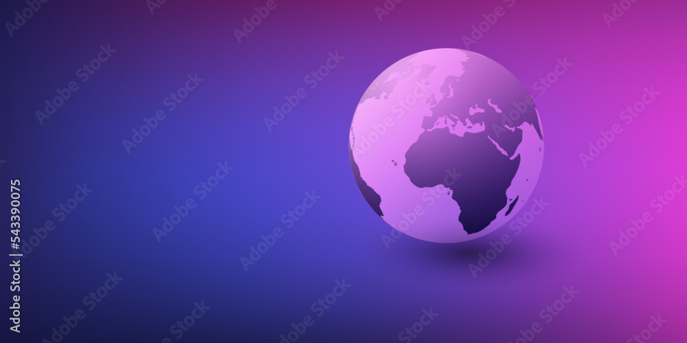 Earth Globe Design - Global Business, Technology, Globalization Concept ...