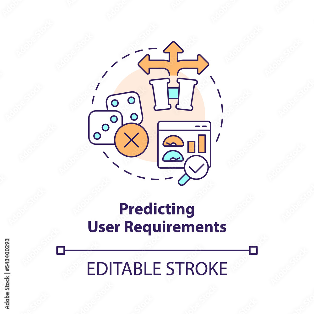 Predicting User Requirements Concept Icon Frequent Ux Design Mistake Abstract Idea Thin Line
