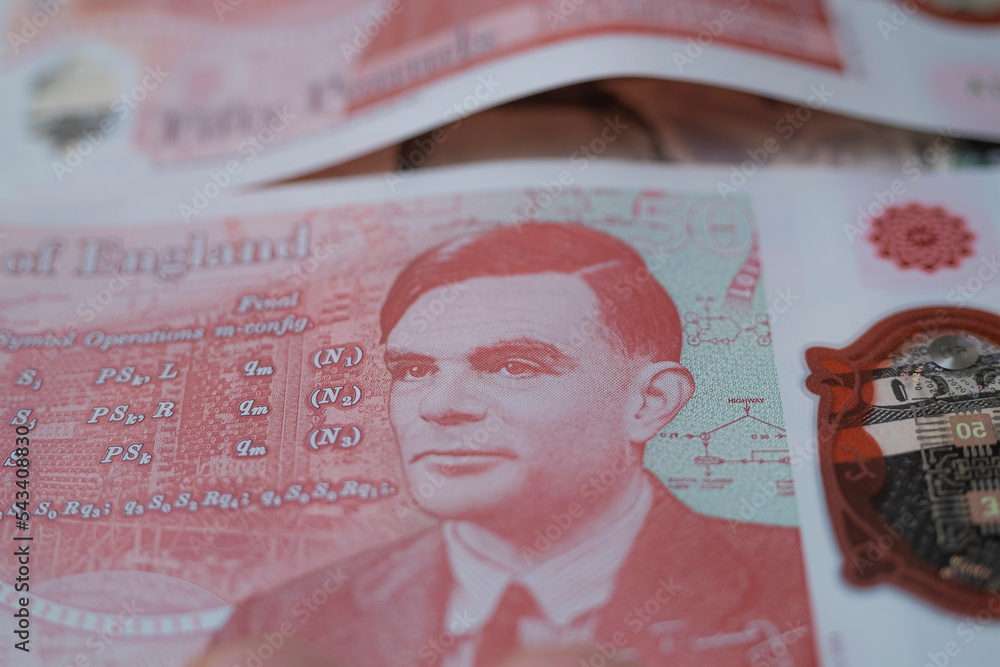 Poster Alan Turing 50 British pounds. outstanding mathematician – Wall ...