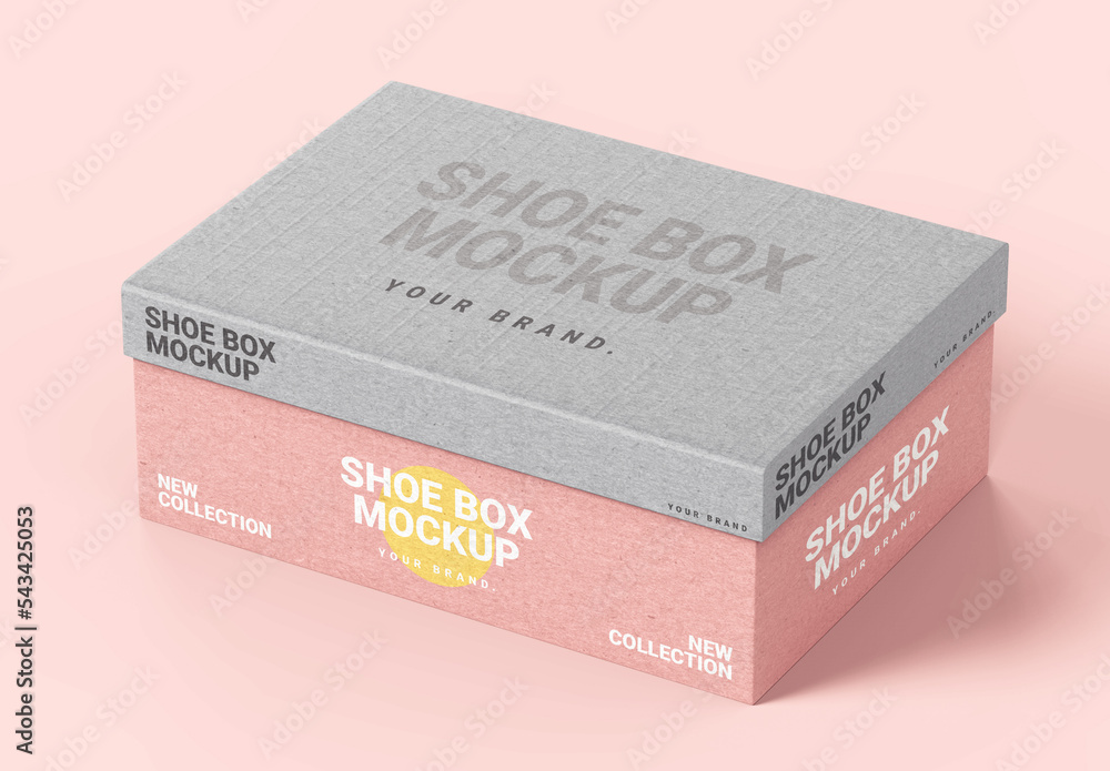 Shoe Box mockup Stock Template | Adobe Stock