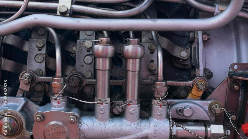 Close-up of the device jet engines for military aircraft of the Russian ...