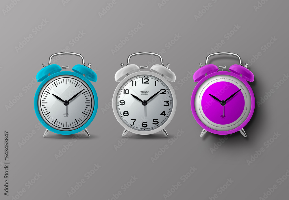 Alarm Clock Mockup 01 Stock Template | Adobe Stock