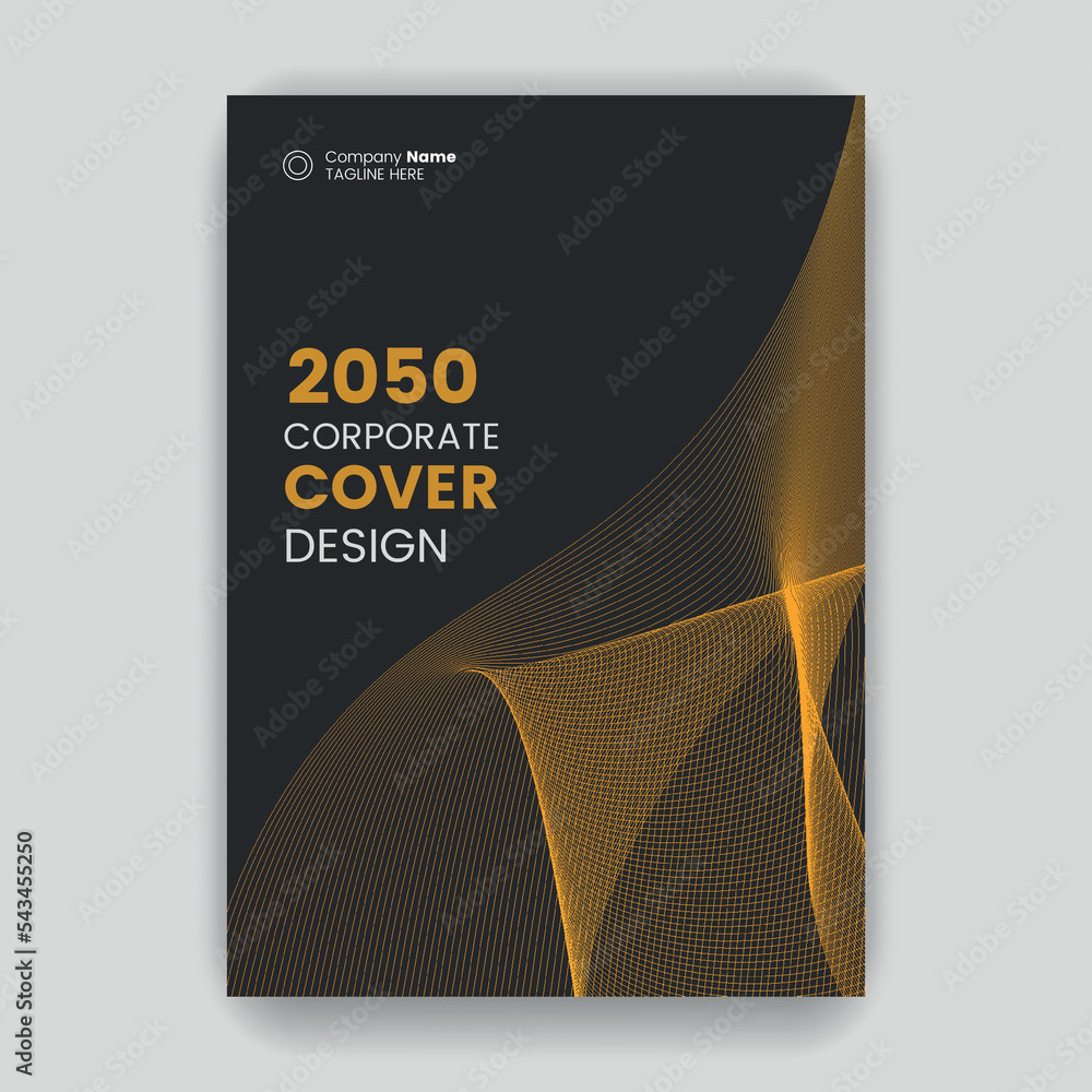 Business annual report cover page design template Stock Vector | Adobe ...